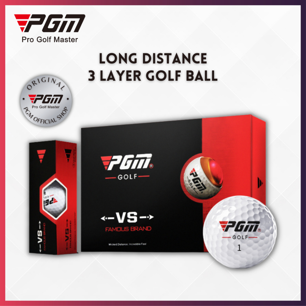 Jual PGM Golf Ball VS Series Incredible Feel | Bola Golf 3-Layer Soft Touch | Shopee Indonesia