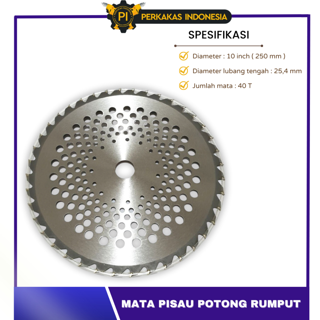Jual Mata Pisau Mesin Potong Rumput Bulat 10 Inch 255mm 40T Mata Pisau ... Jual Mata Pisau Mesin Potong Rumput Bulat 10 Inch 255mm 40T Mata Pisau ...