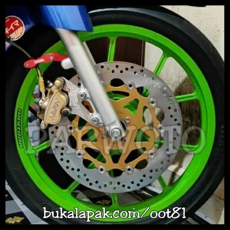 Jual Bracket Breket Pangkon Kaliper Cakram Depan Standar RCB Nissin 2P 2 Piston Bottom Shock ...