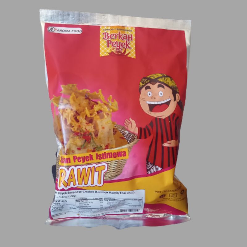 Jual PEYEK LOMBOK RAWIT / PEYEK PEDAS / PEYEK SETAN / PEYEK CABE 100g ...