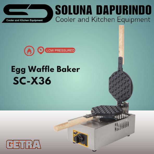 Jual GETRA Egg Waffle Baker SC-X36 / Mesin Egg Waffle Baker SCX36 / SC ...