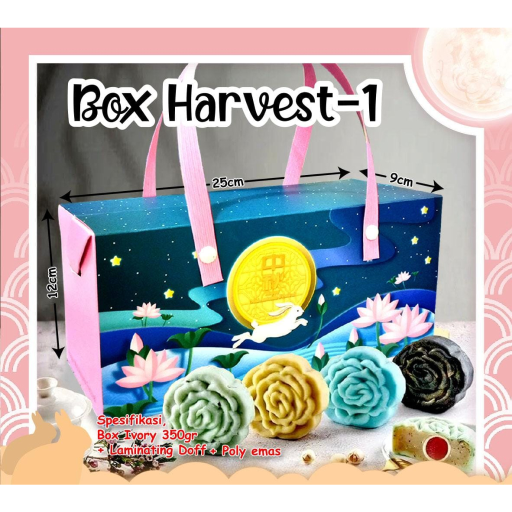 Jual Box Mooncake Harvest 1 | Dus Mooncake | Kotak Kue Bulan | Mooncake ...