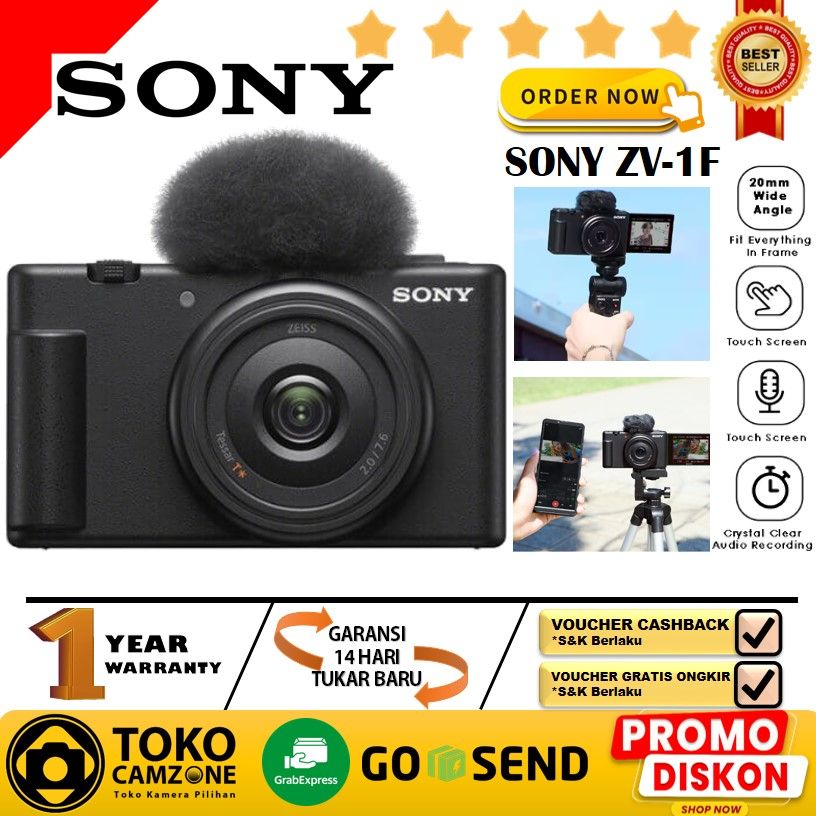 Jual Sony ZV-1F Vlogging Camera - GARANSI RESMI | Shopee Indonesia