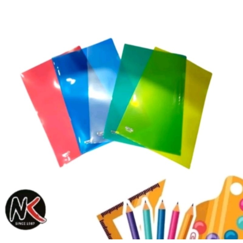 Jual Map Plastik L/Clear Sleeves Bening/Warna F4 | Shopee Indonesia
