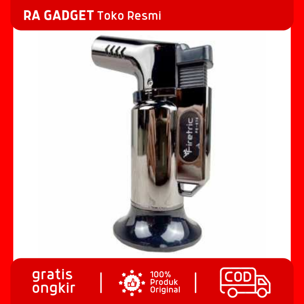 Jual Firetric Korek Api Mini Gas Butane Turbo Torch Jet 3 Windproof ...