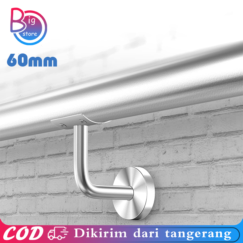 Jual 60mm bracket handrail stainless Bracket Handrail Railing Tangga ...