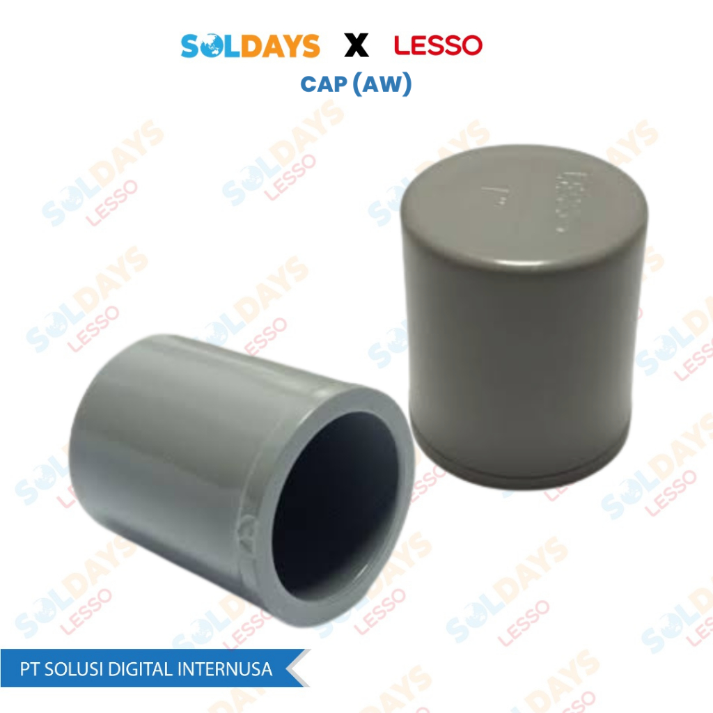 Jual Lesso Cap (AW) 1/2" / Dop 1/2 inch / Tutup Pipa 1/2" / PVC ...