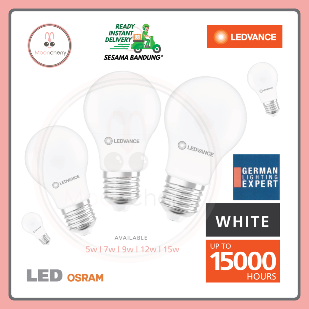 Jual LEDVANCE BY OSRAM BOHLAM LAMPU LED BULB WHITE / PUTIH 5w | 7w | 9w ...