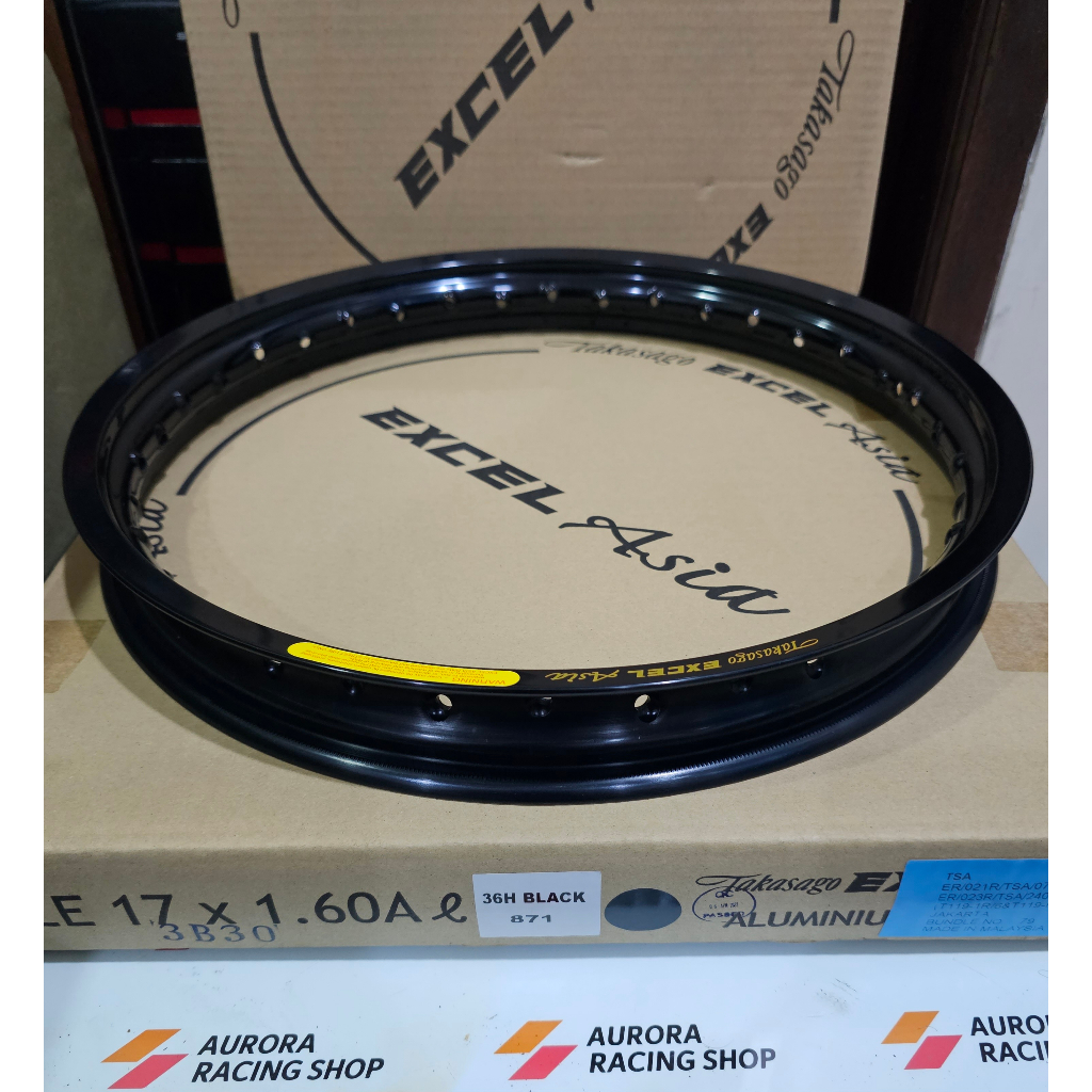 Jual VELG TAKASAGO EXCEL ASIA 17 X 160 HOLE 36 BLACK / HITAM | Shopee ...
