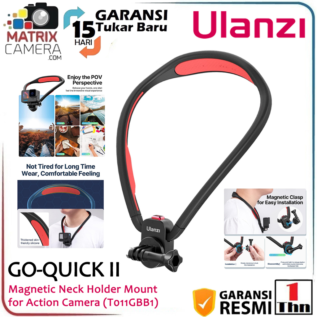 Jual Ulanzi Go-Quick II Magnetic Neck Holder Mount for GoPro & Action ...