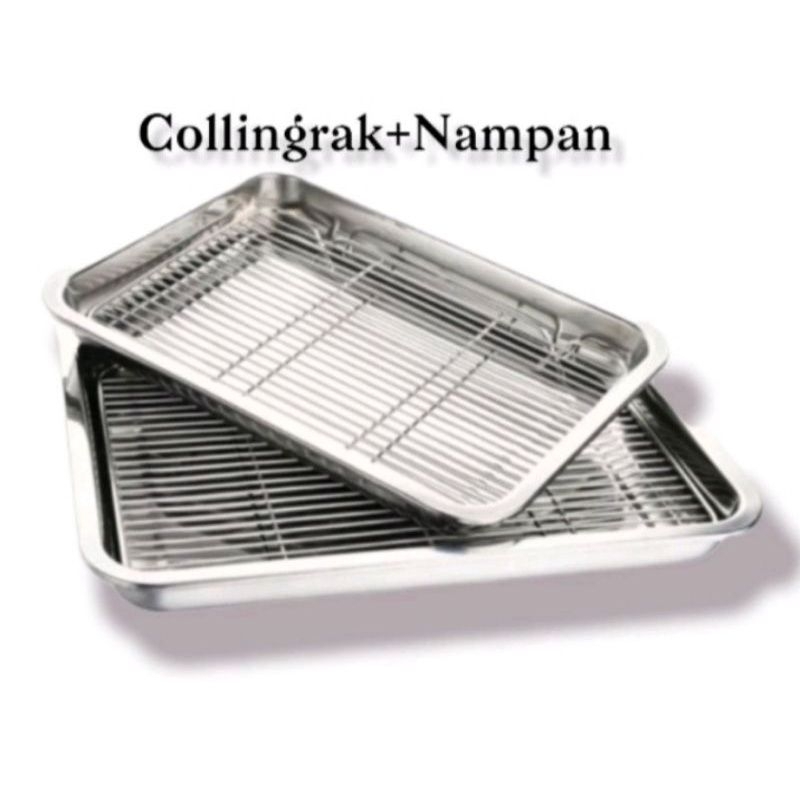 Jual colingrak peniris makanan+nampan stainless/pendingin kue dan ...