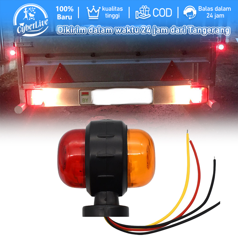 Jual 1Pcs Lampu LED Penanda Posisi Samping 2 Sisi Lampu Bak Aksesoris ...