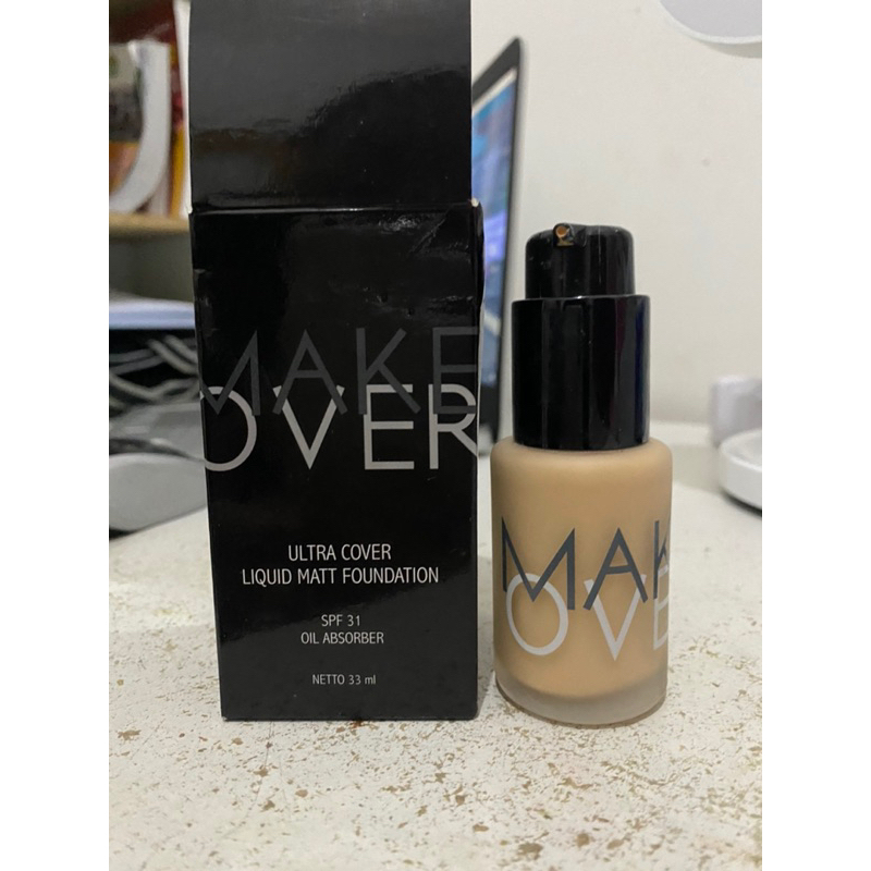 Jual Preloved Makeover ultra cover liquid matt foundation shade 08 ...