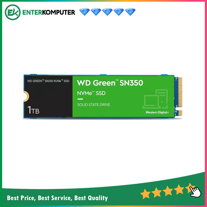 Jual WDC Green SN350 SSD 1TB M.2 NVMe PCIe Gen3x4 | Shopee Indonesia