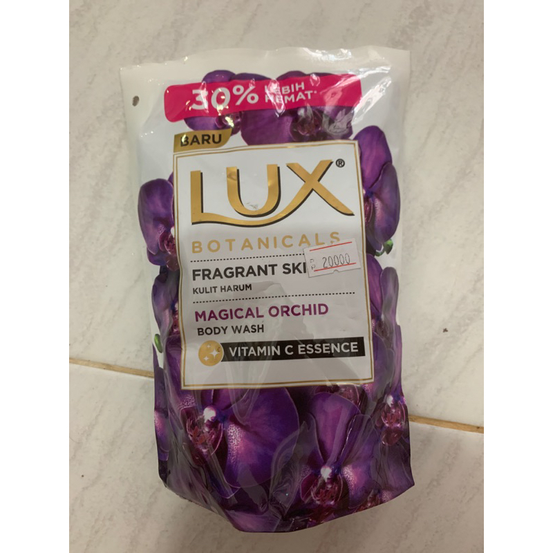 Jual lux botanicals fragrant skin body wash sabun mandi cair pouch @400ml | Shopee Indonesia