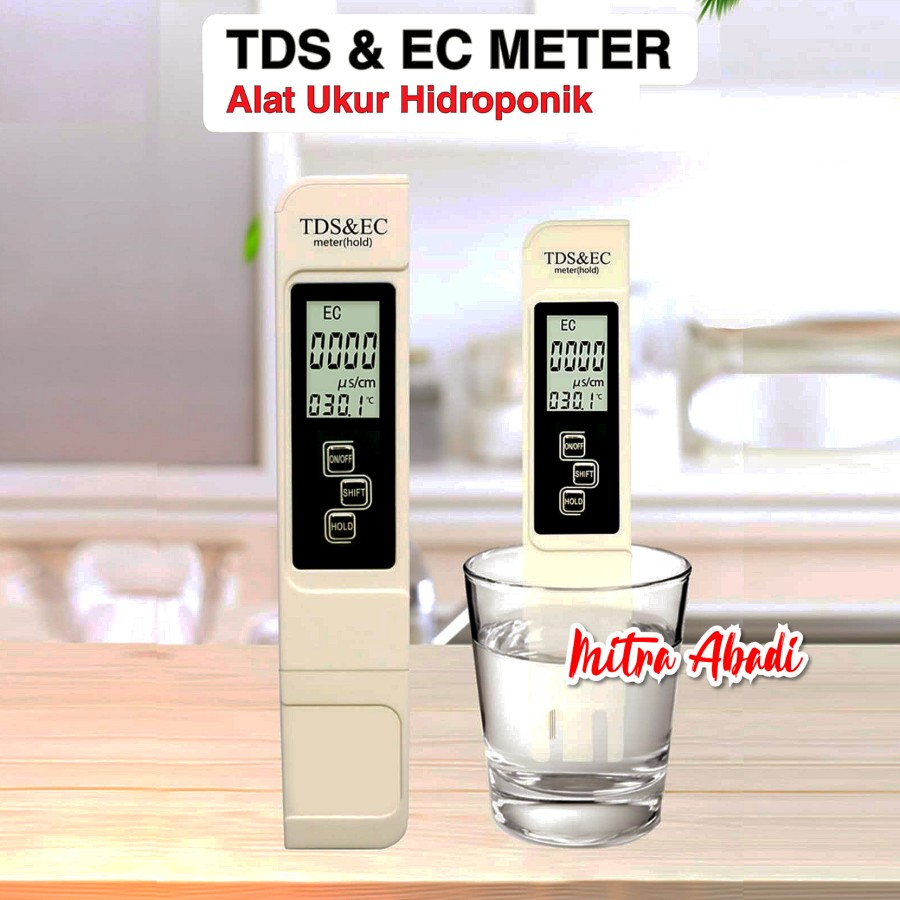 Jual TDS dan EC Meter 3 in 1 Alat Ukur Hidroponik / Pen Ukur Kualitas ...