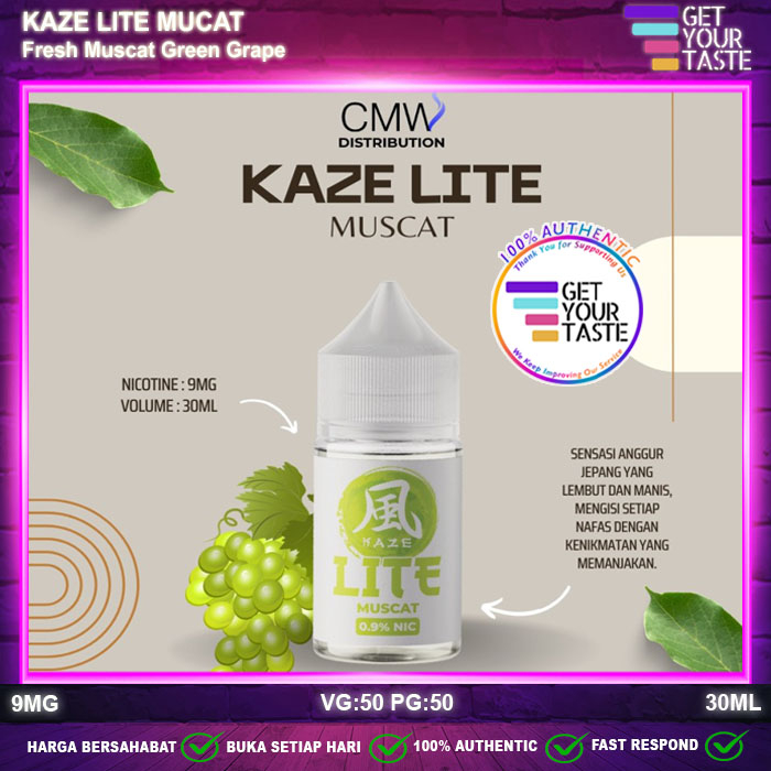 Jual Liquid KAZE Lite Muscat Pods Friendly 30ML Salt by Emkay x CMW ...