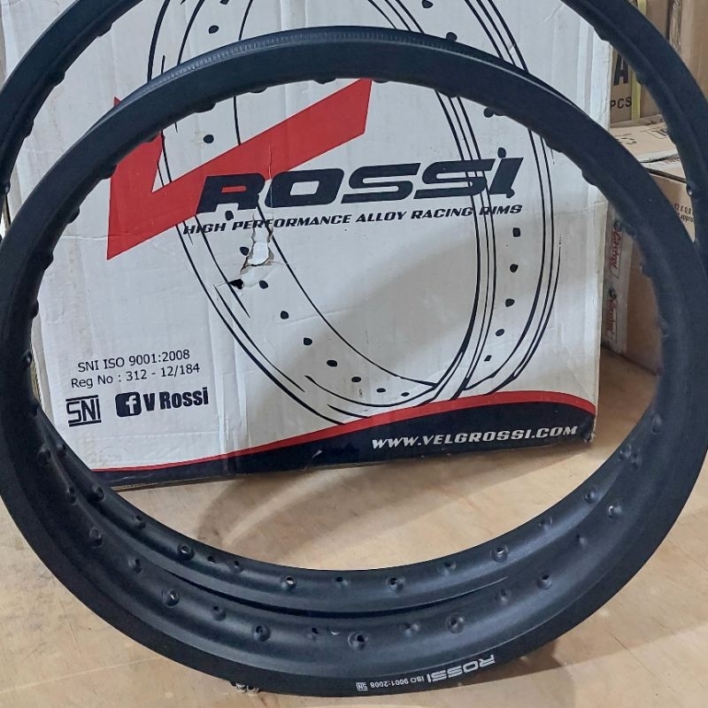 Jual VELG MOTOR RING 21 - 18 VROSSI BLACK DOFF | Shopee Indonesia