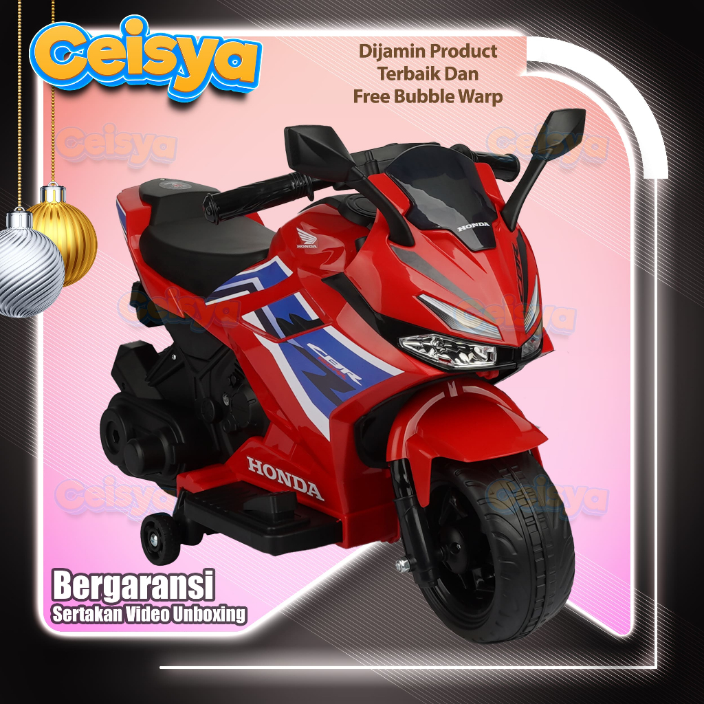 Jual Motor Mainan Aki Sport Mini Model CBR K615C | Shopee Indonesia