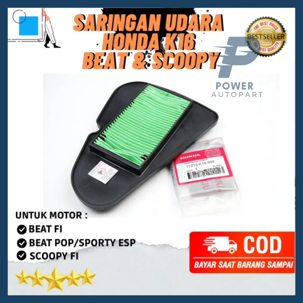 Jual Filter Udara / Saringan Honda Beat Fi, Beat NEW, Vario 110 Fi ...