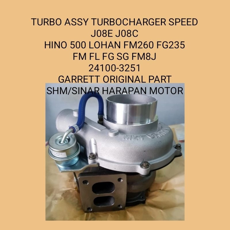 Jual TURBO CHARGER J08E J08C HINO LOHAN FM260TI PS FM8J 24100-3251 ...