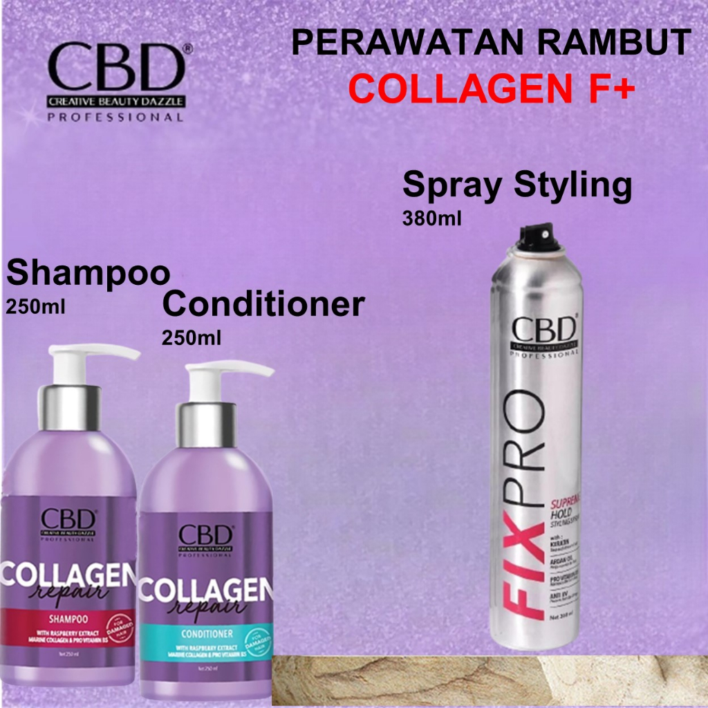 Jual Paket CBD Professional Keratin Pro Daily 250ml - FYC Color Shield ...