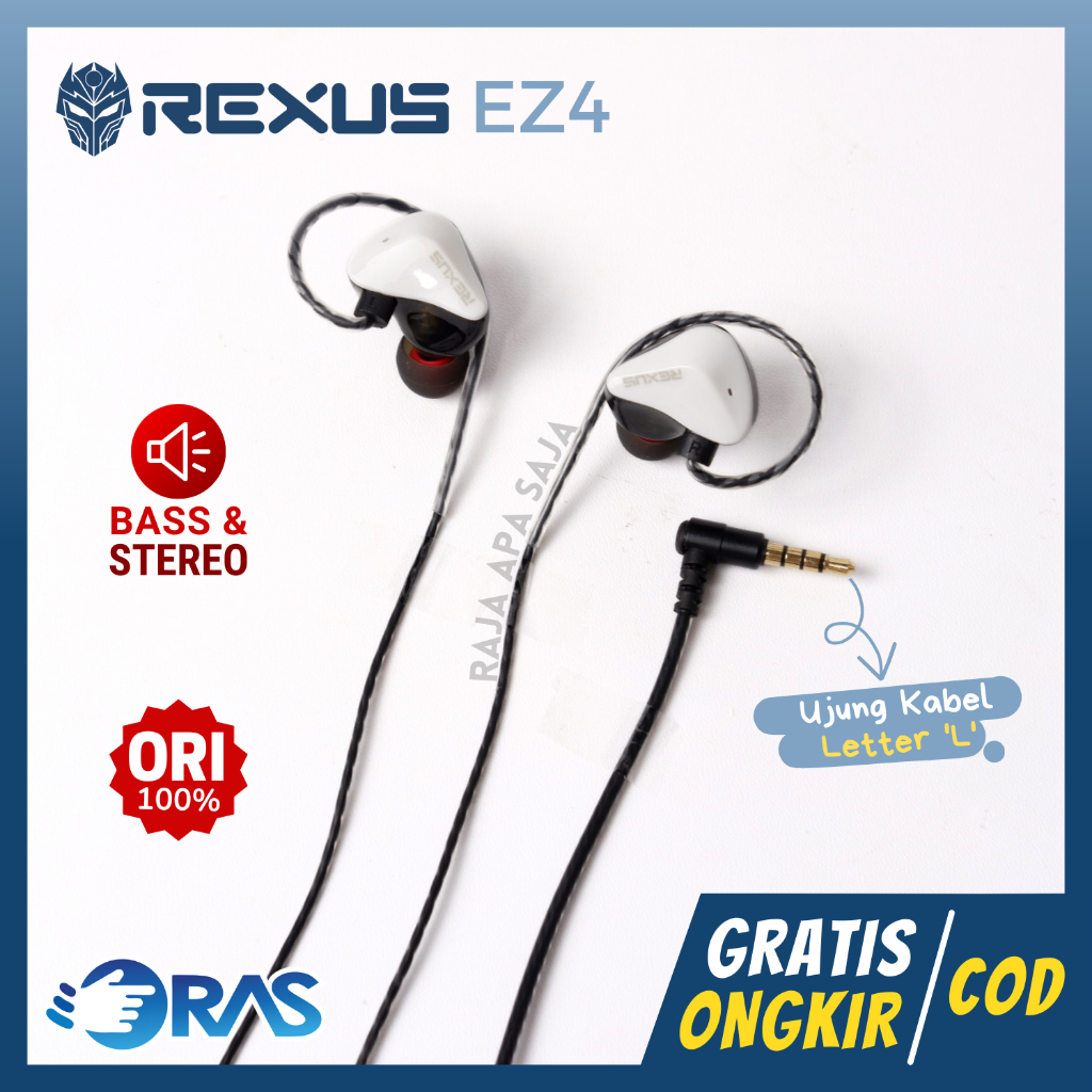 Jual Headset Earphone Gaming Full Bass Stereo Handsfree In Ear With Mic ...