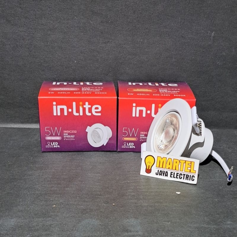 Jual MINI DOWNLIGHT INLITE INDC232 5 WATT / SPOTLIGHT INLITE | Shopee ...