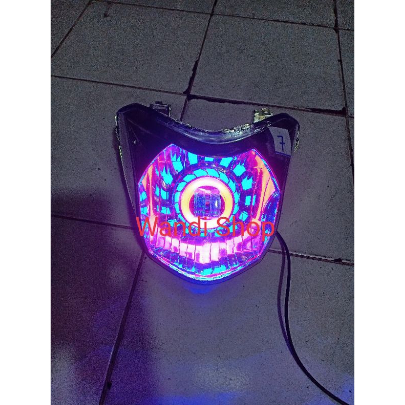 Jual lampu depan Mega pro monoshock proji daymaker | Shopee Indonesia