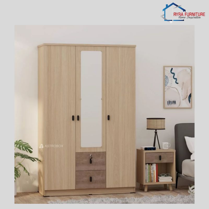 Jual LEMARI PAKAIAN 3 PINTU - VEGA WDD 321- NAMASTE ASTROBOX | Shopee Indonesia