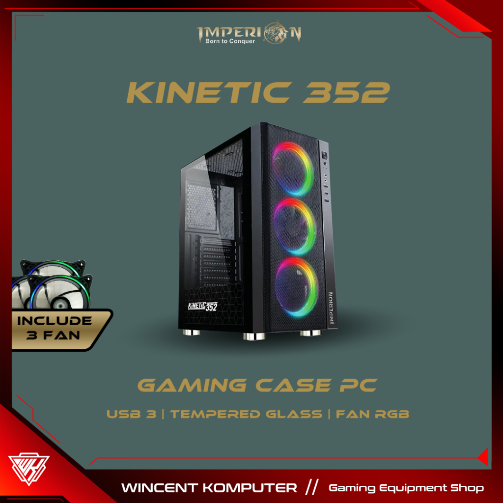 Jual Computer Case / PC Case Imperion Kinetic 352 | Shopee Indonesia