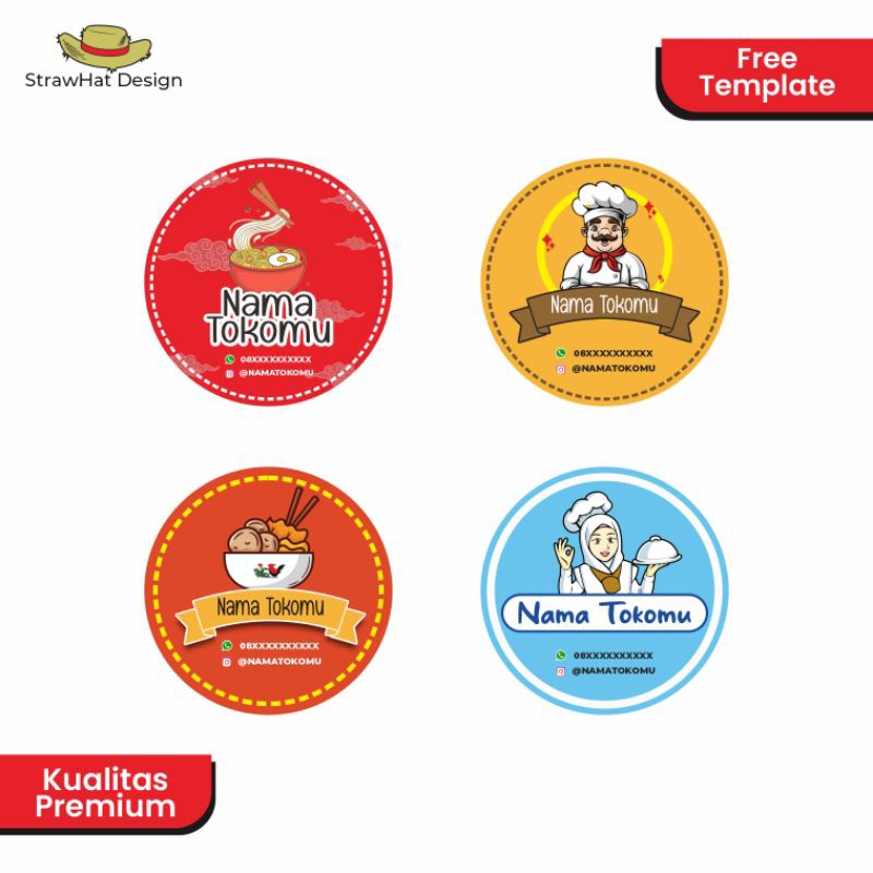 Jual CETAK STIKER LABEL BULAT | STIKER | STICKER | CETAK STIKER | CETAK ...