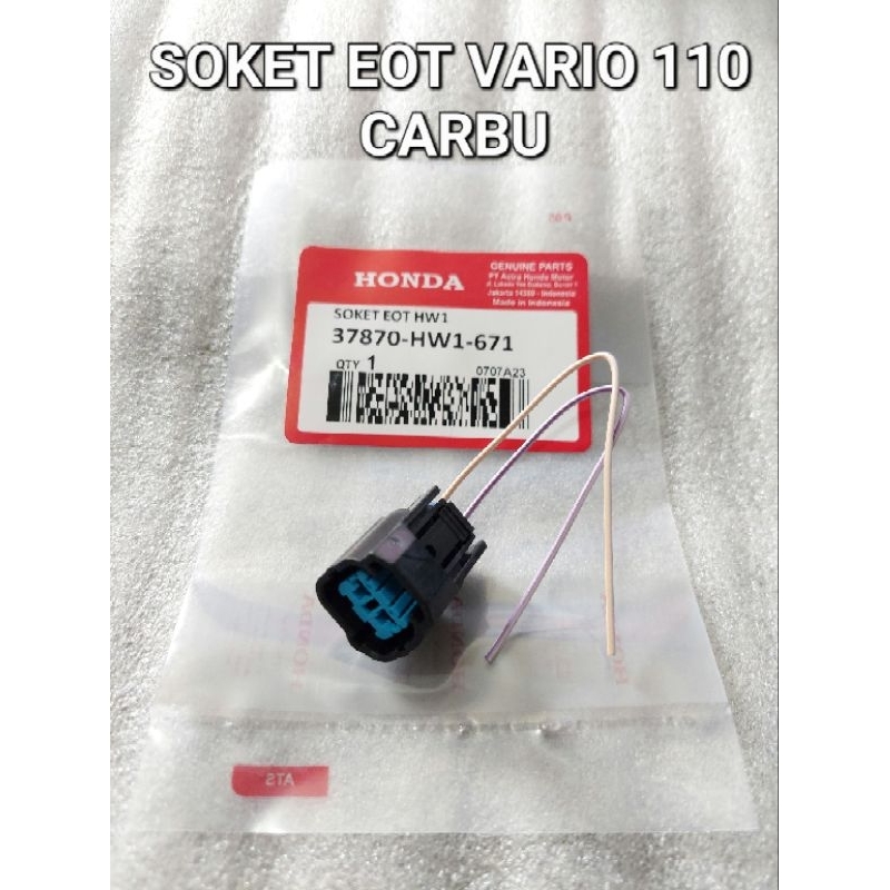 Jual Soket Eot Sensor Panas Vario 110 Carbu 37870-HW1-671 | Shopee ...