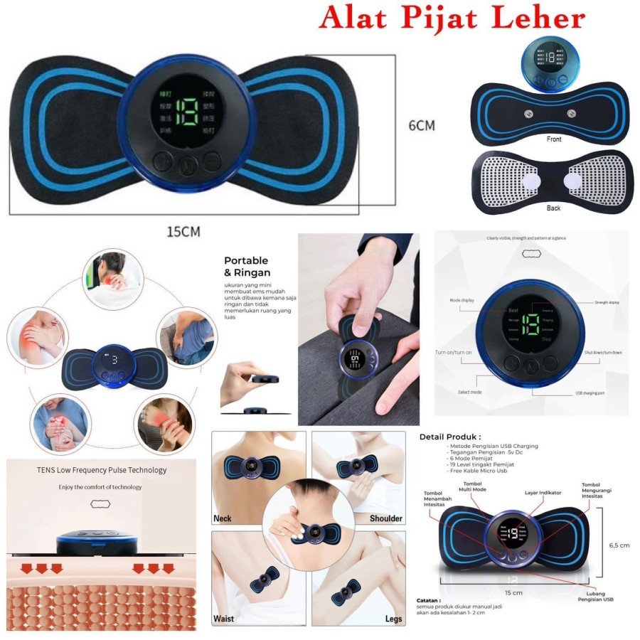 Jual Alat Terapi Kupu Pijat Mini Elektrik Kupu Kupu EMS Stimulasi ...