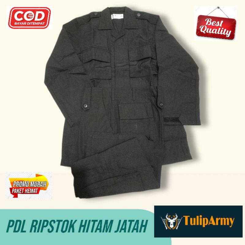 Jual PDL ripstok Hitam Jatah | Shopee Indonesia