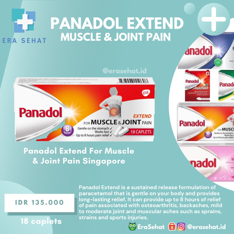 Jual Panadol Extend Muscle & Joint Pain Singapore | Shopee Indonesia