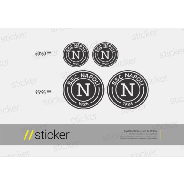 Jual STICKER CUTTING MOBIL STIKER CUSTOM LOGO FC Napoli 01 - FREE ...