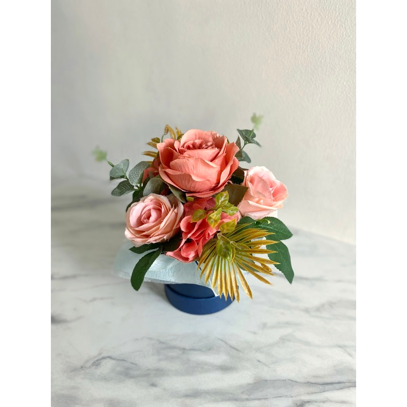 Jual Rangkaian Bloom Box Flower Artificial Diameter 10 cm | Shopee ...