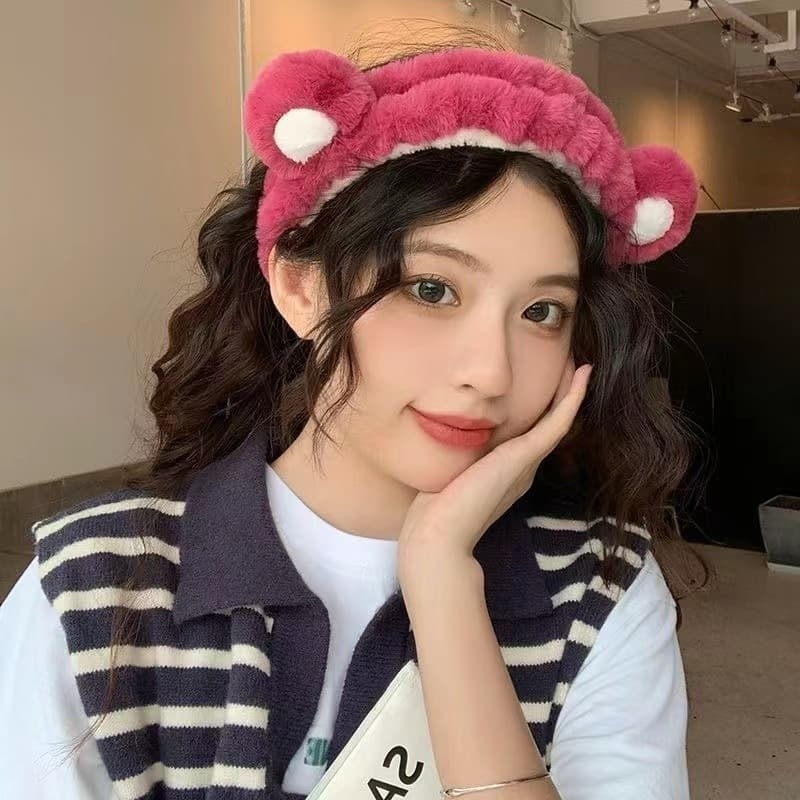 Jual Dassom Headband Telinga Beruang Lotso Import , Ikat Kepala Cuci ...