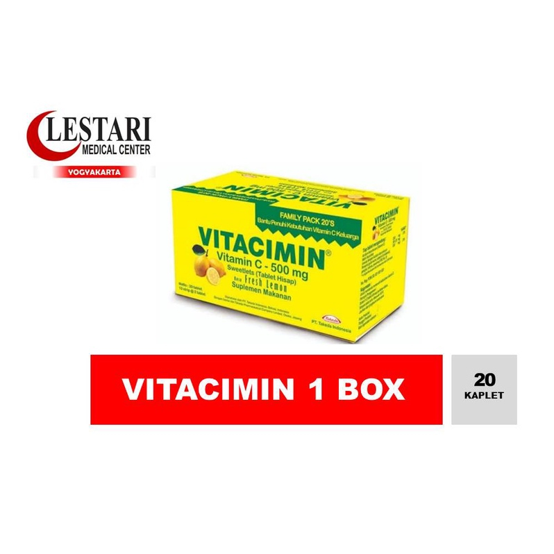 Jual Vitacimin 1 box isi 20 kaplet / vitamin C | Shopee Indonesia