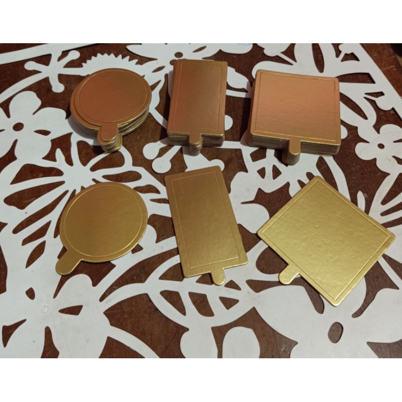 Jual Alas Cake Tiramissu Gold 1 Pack 25pcs | Shopee Indonesia