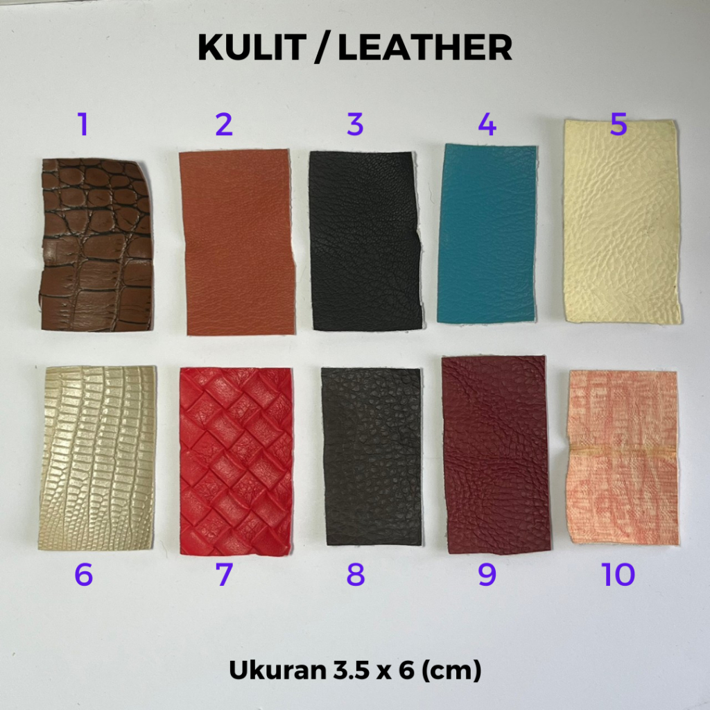 Jual Sample Material Kulit / Leather Ukuran Kecil | Material Interior ...