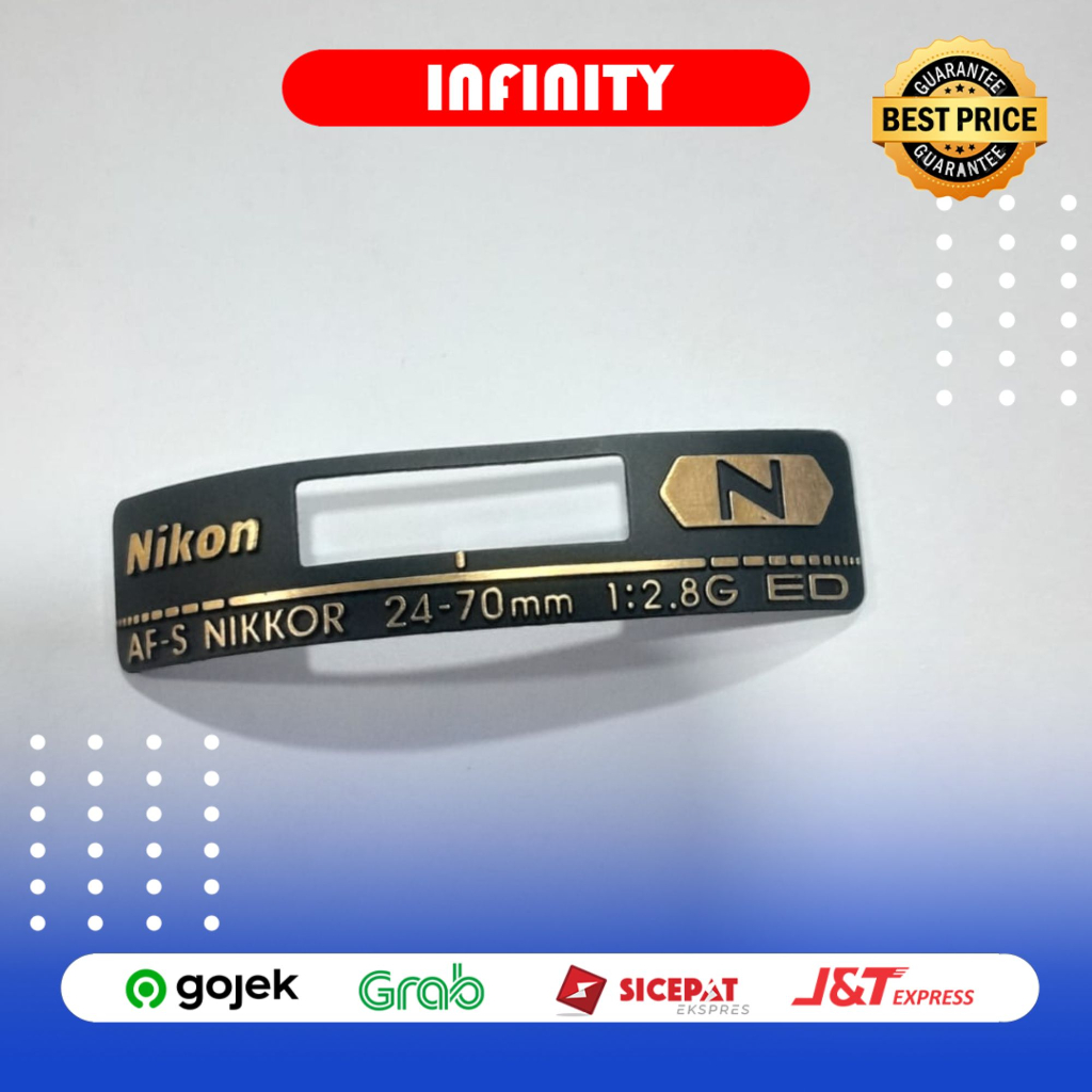 Jual Stiker logo emblem name plate lensa nikon 24-70 GOOD QUALITY ...