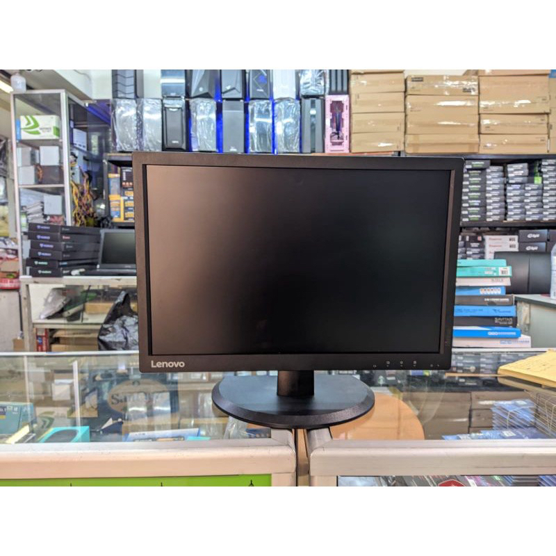 Jual MONITOR LENOVO WIDE 20 INCH IPS LENGKAP KABEL TINGGAL PAKAI ...