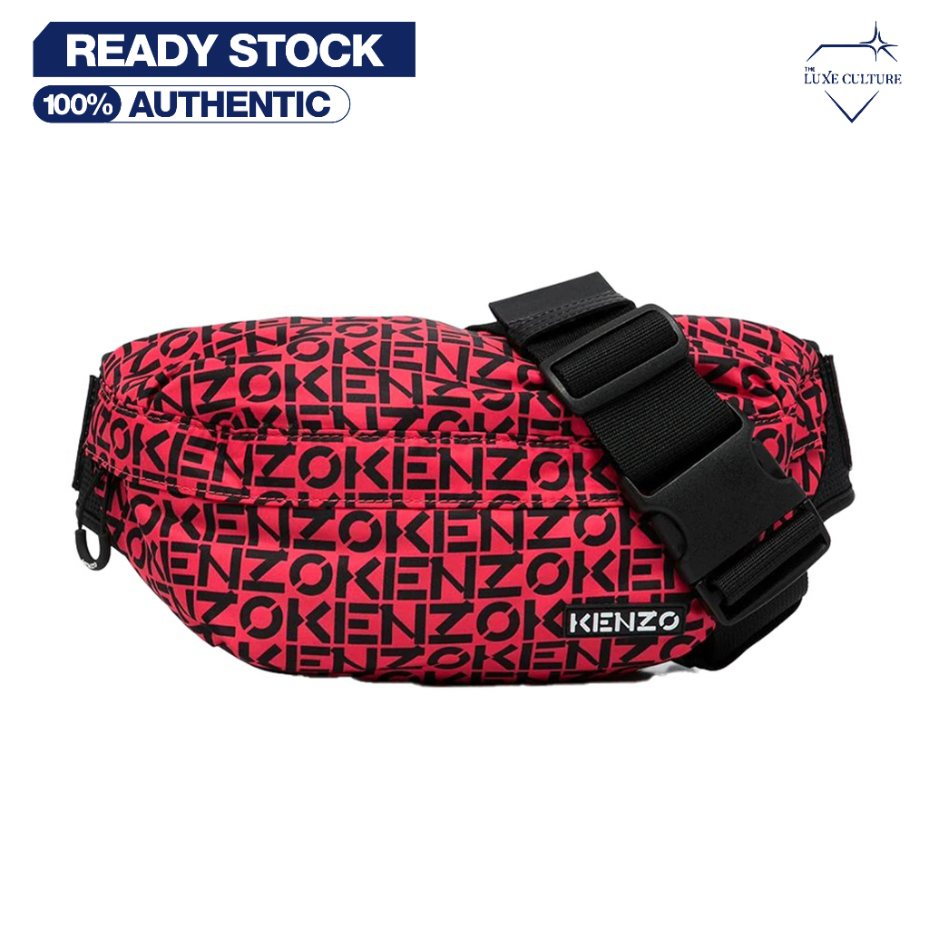 Jual Kenzo All Over Monogram Bred Waistbag / Tas Branded Original ...