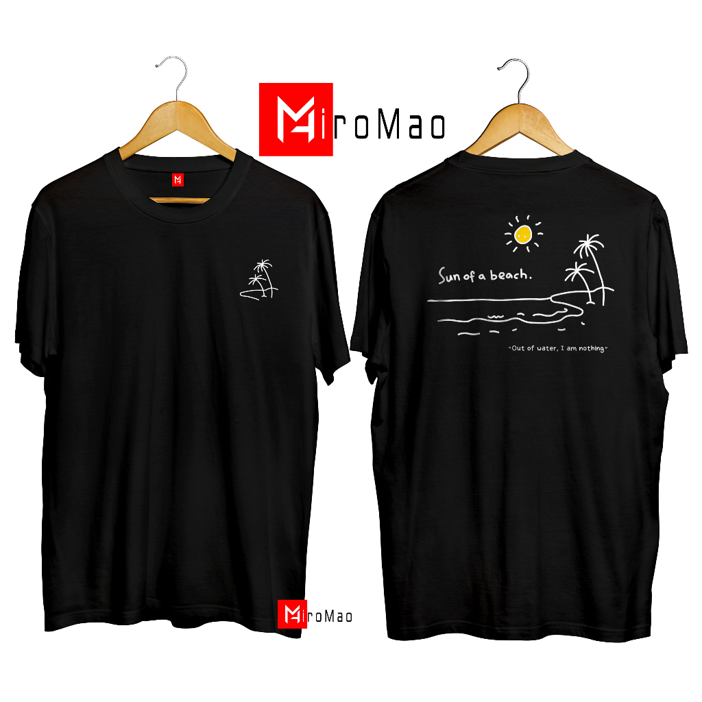 Jual HiroMao Kaos Distro SUN OFF A BEACH Cotton Combed 30s Premium ...