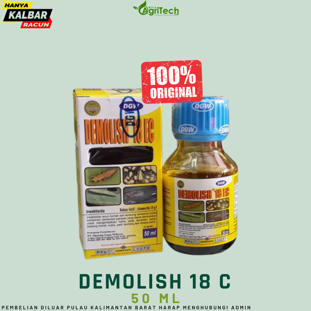 Jual DEMOLISH 18 EC 50 ML INSEKTISIDA ABAMEKTIN DGW | Shopee Indonesia
