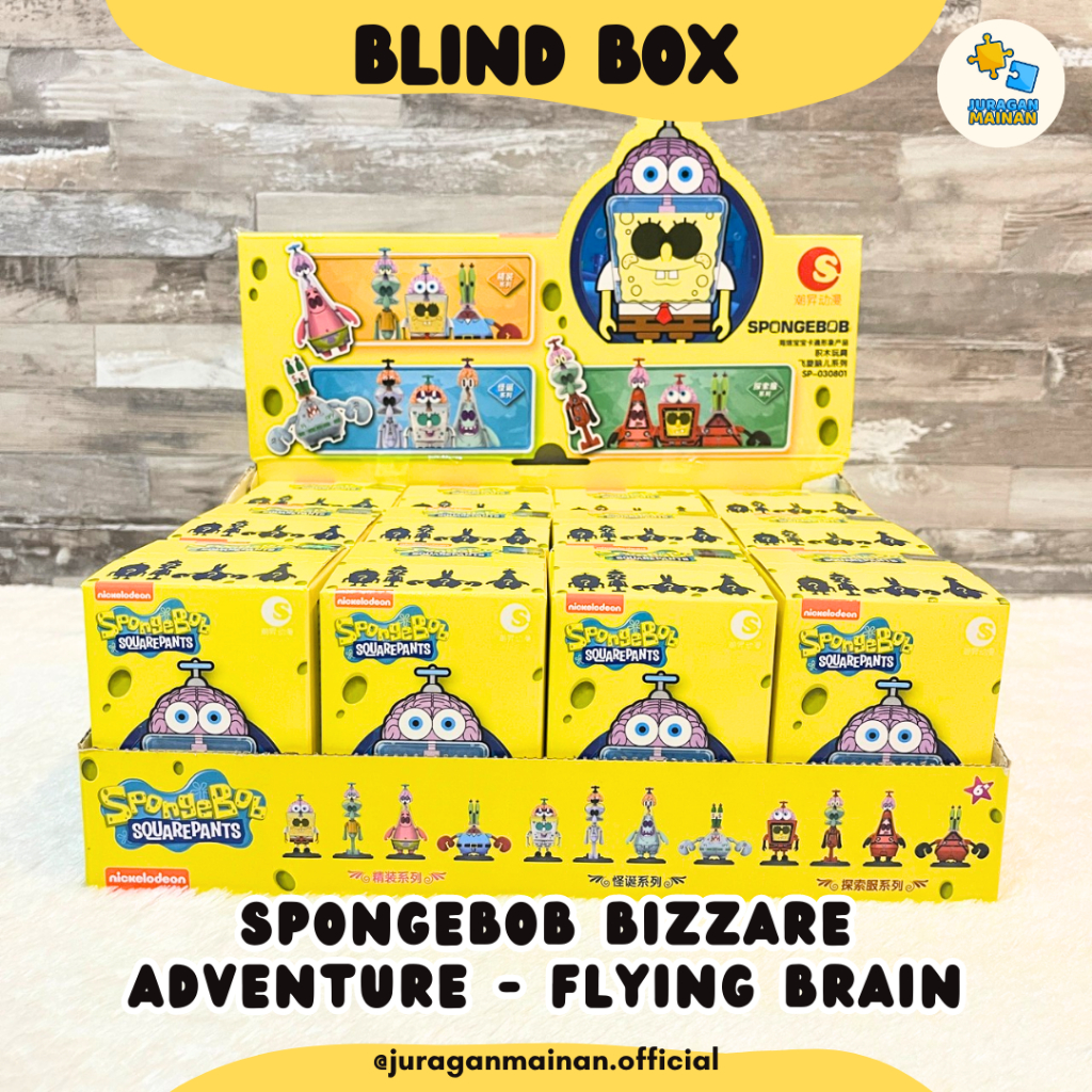 Jual BLINDBOX Spongebob Brain Head Blinbox - Bongkar Susun Random ...