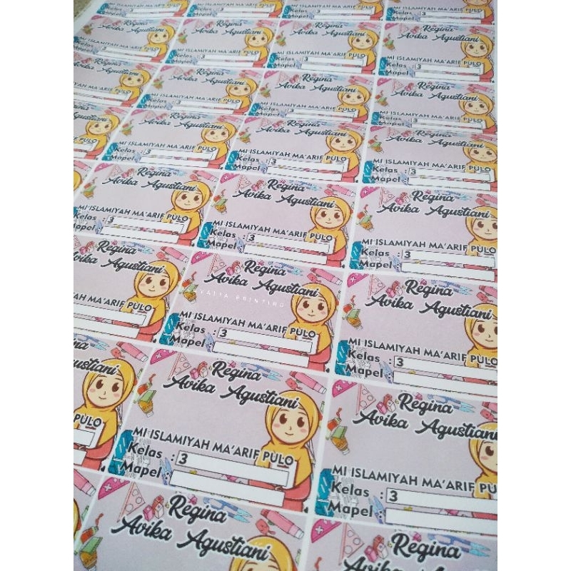 Jual Stiker Label Buku Pelajaran Custom | Shopee Indonesia