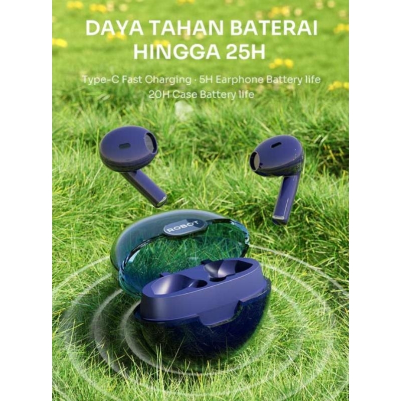 Jual T20 handset handfree headset bluetooth airdot Robot TWS Wireless ...